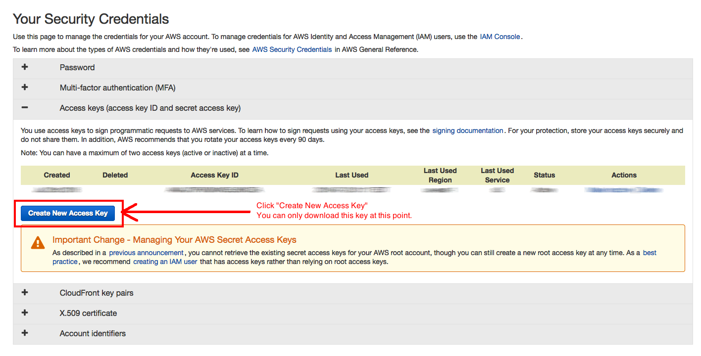 Setting AWS Access Credentials Nyquest Consulting LLC